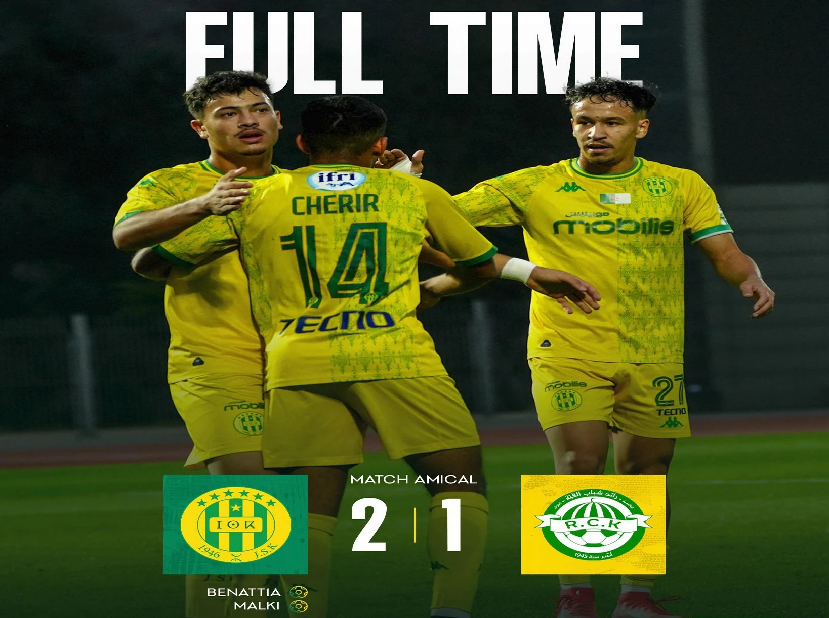 la JS Kabylie s'impose face au RC Kouba (2-1) | Algérie Presse Service